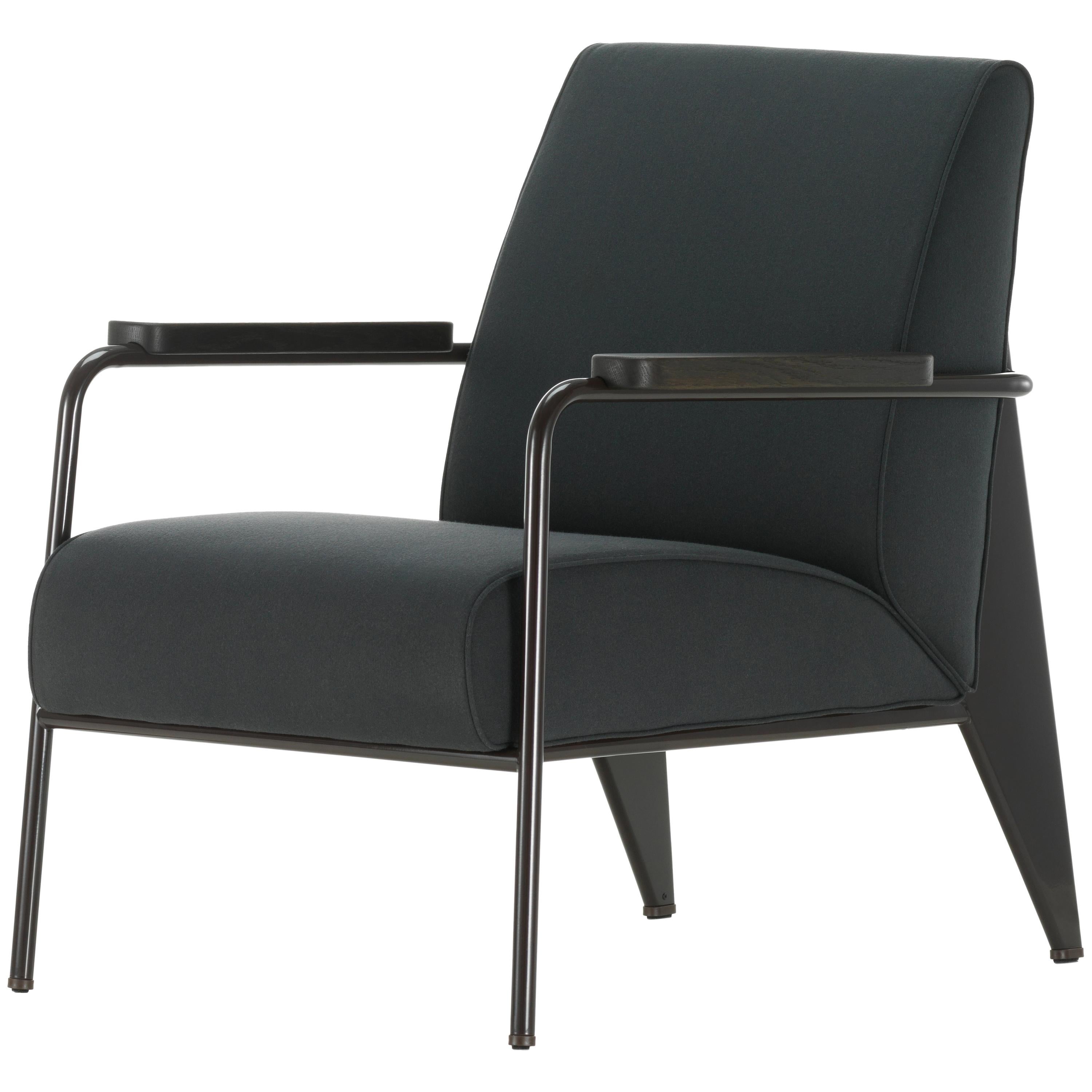 Vitra Fauteuil de Salon Armchair in Black by Jean Prouvé For Sale at ...