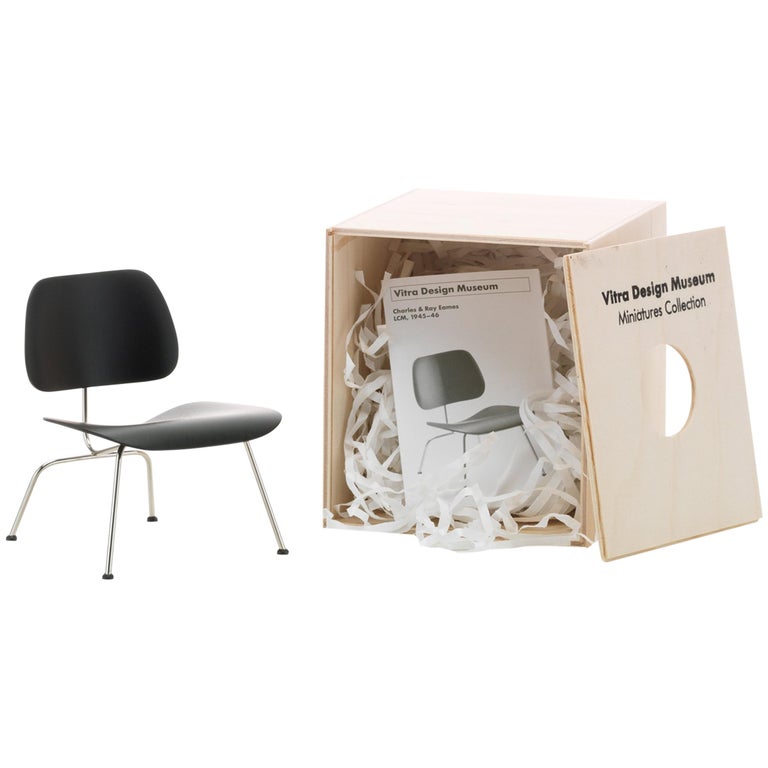 Vitra Miniature LCM Chair in Black by Charles and Ray Eames For Sale at ...