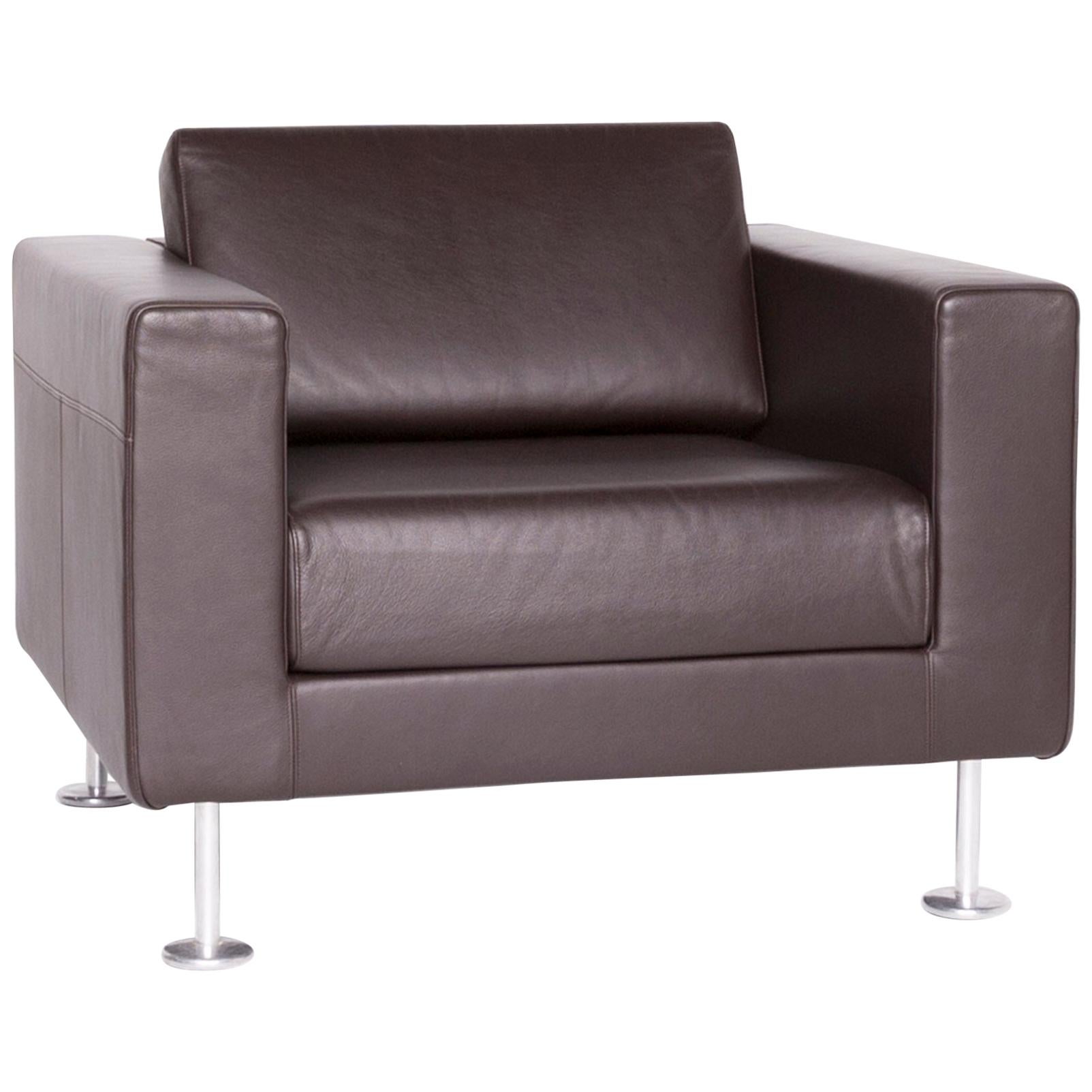 Vitra Park Armchair Leather Designer Armchair by Jasper Morrison ...