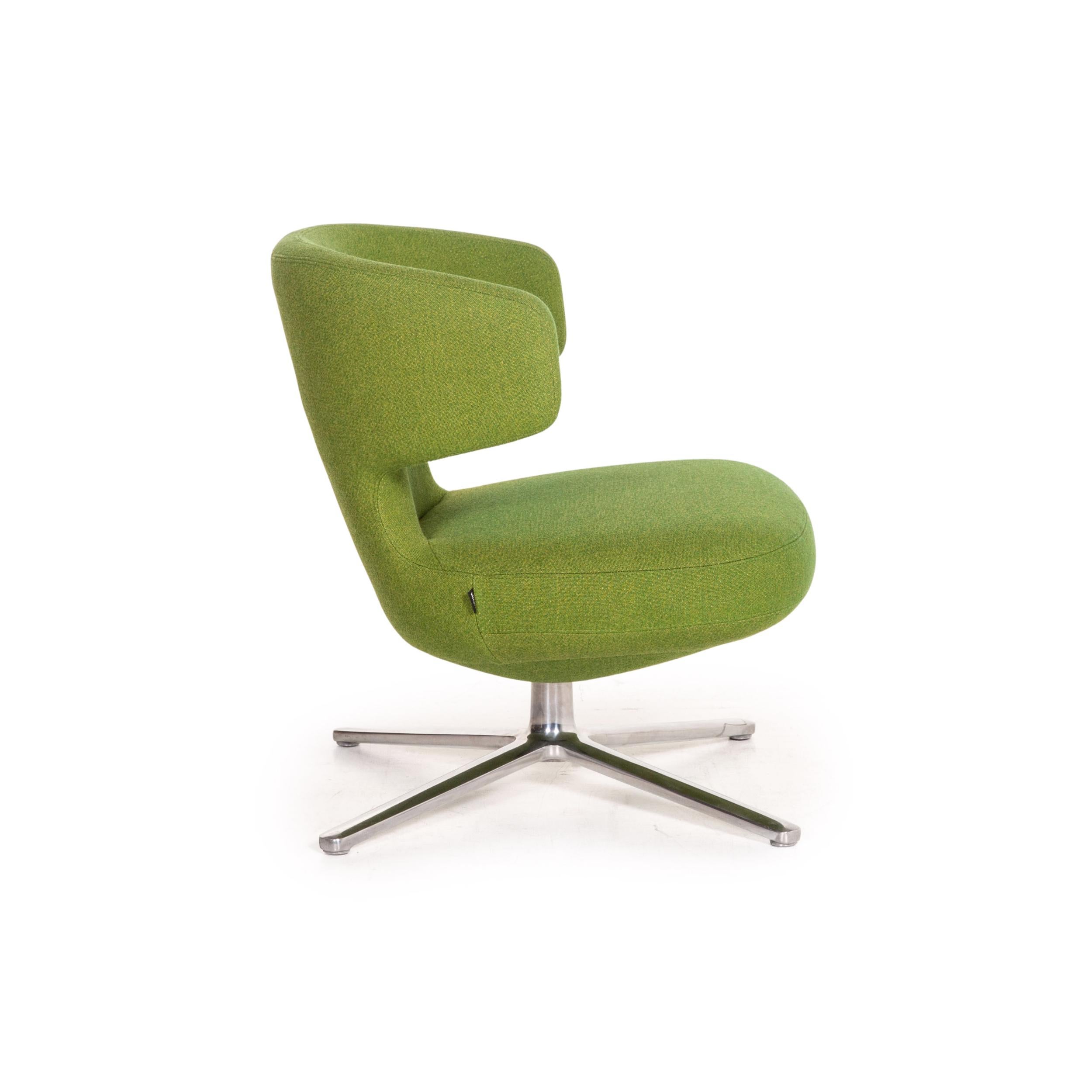Vitra Petit Repos Green Armchair Fabric at 1stDibs