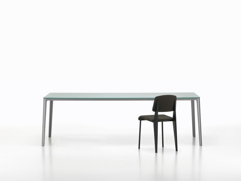 Vitra Plate Dining Table in Carrara Marble and White Base by Jasper ...