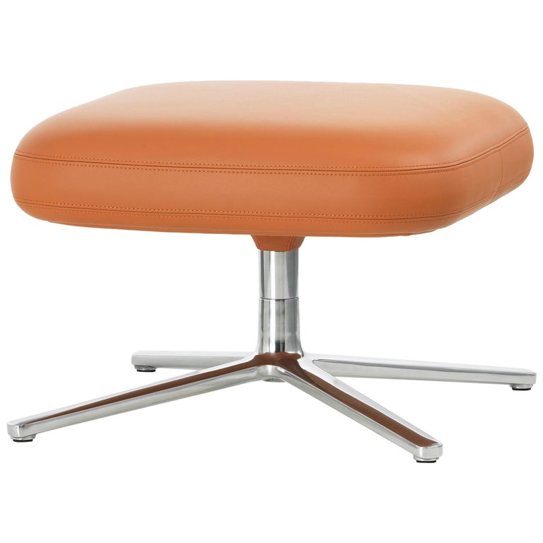 Vitra Repos Ottoman in Cognac Leather Premium by Antonio Citterio For ...