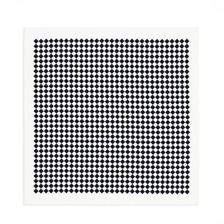 Vitra Square Checker Tablecloth in Black by Alexander Girard For Sale ...