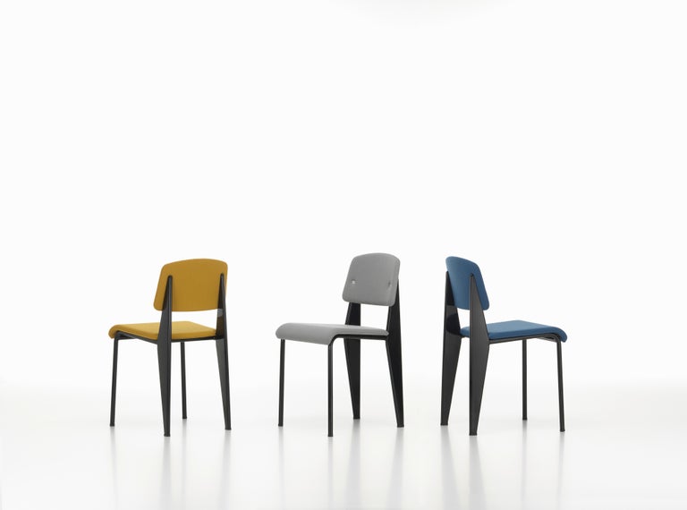 Vitra Standard SP Chair in Teak Brown and Mint by Jean Prouvé For Sale ...