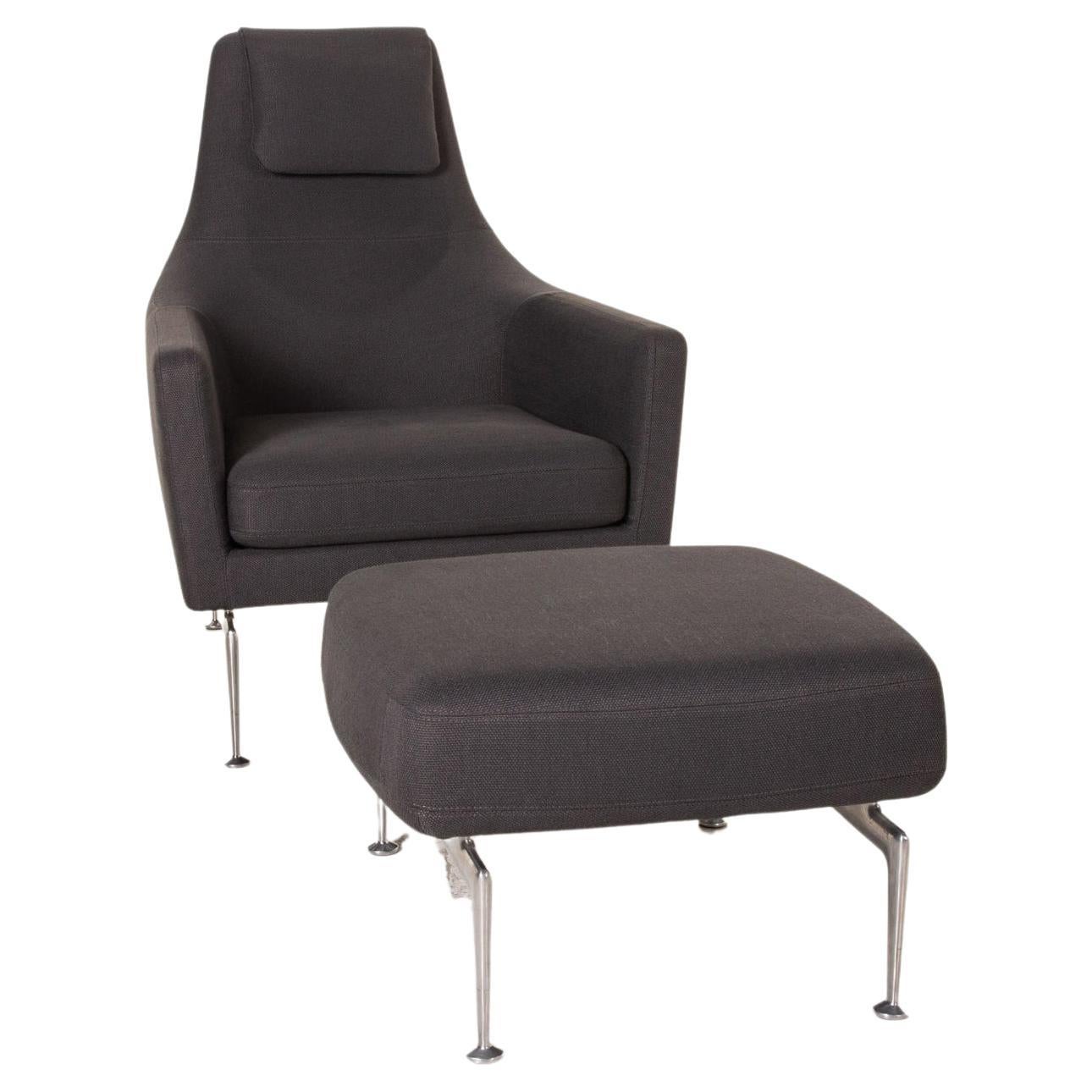 Vitra Softshell Fabric Armchair Gray For Sale at 1stDibs