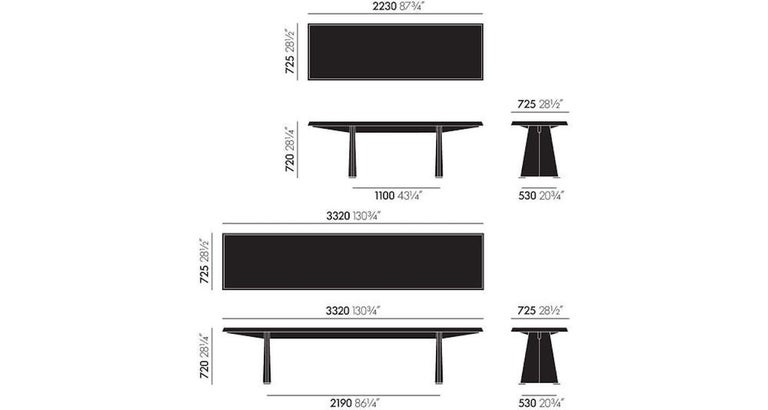 Vitra Trapèze Table in Black by Jean Prouvé For Sale at 1stDibs