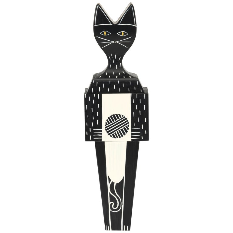 Vitra Wooden Doll Large Cat by Alexander Girard For Sale at 1stDibs