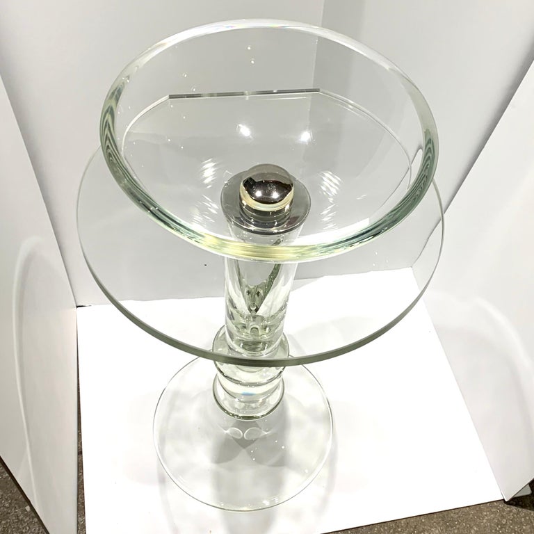 Vitraform Coppa Cristal Polished Blown Glass Pedestal Sink, Vessel ...