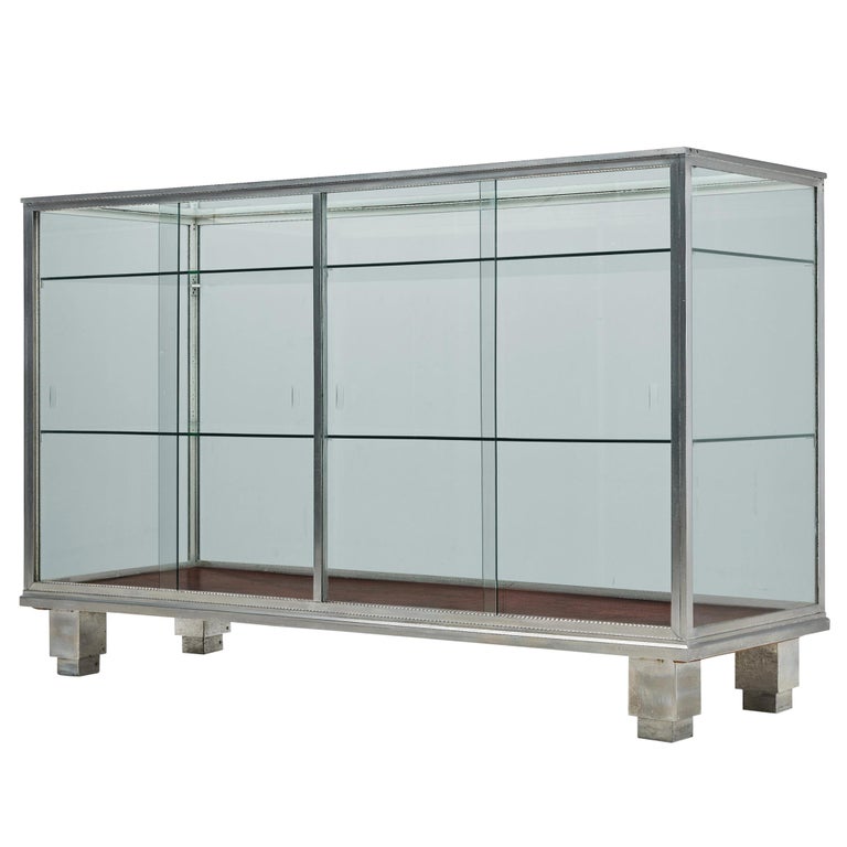 Vitrine in Aluminum and Glass at 1stDibs