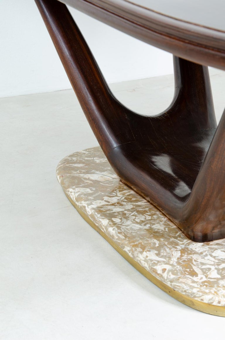 Vittorio Dassi, Large Mahogany Table For Sale at 1stDibs
