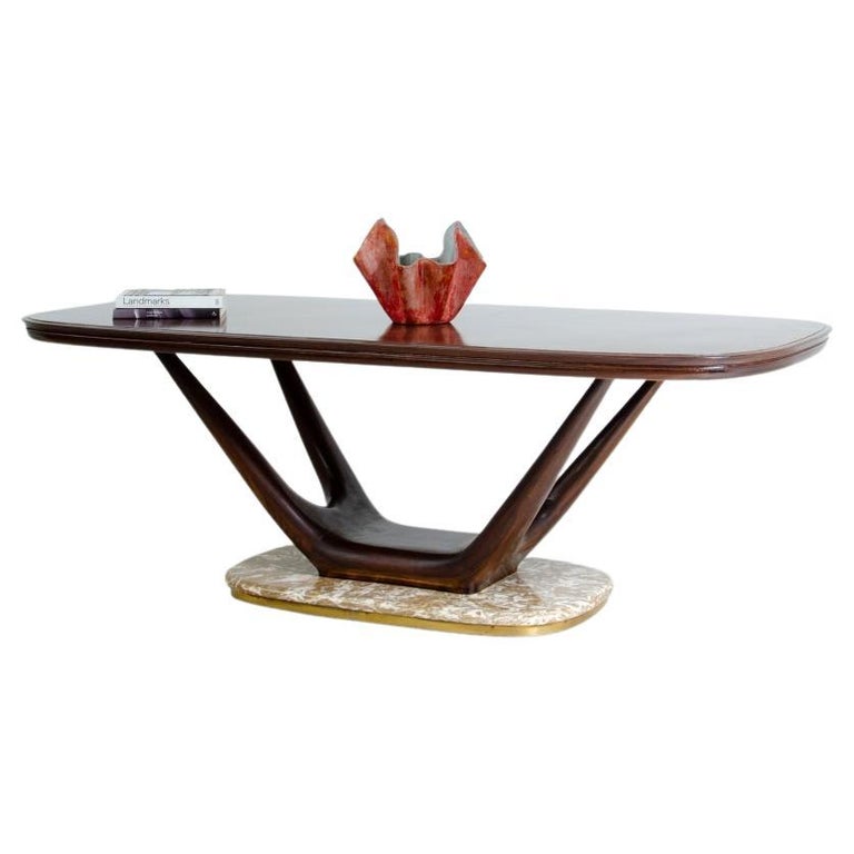 Vittorio Dassi, Large Mahogany Table For Sale at 1stDibs