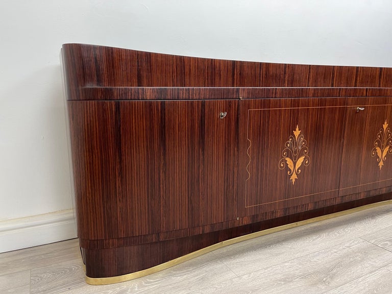 Vittorio Dassi Rosewood Sideboard 1950 For Sale at 1stDibs