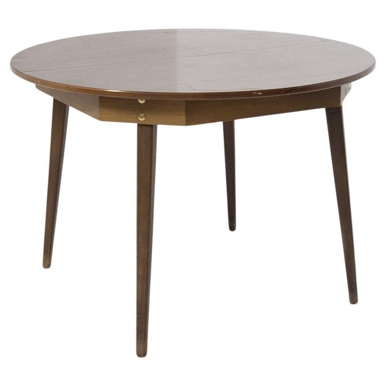 Vittorio Gregotti Large Openable Round Table 'Attr.' For Sale at 1stDibs