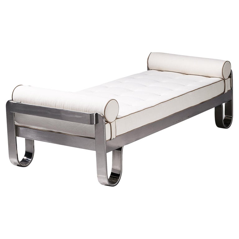 Vittorio Introini Bed in Aluminum For Sale at 1stDibs