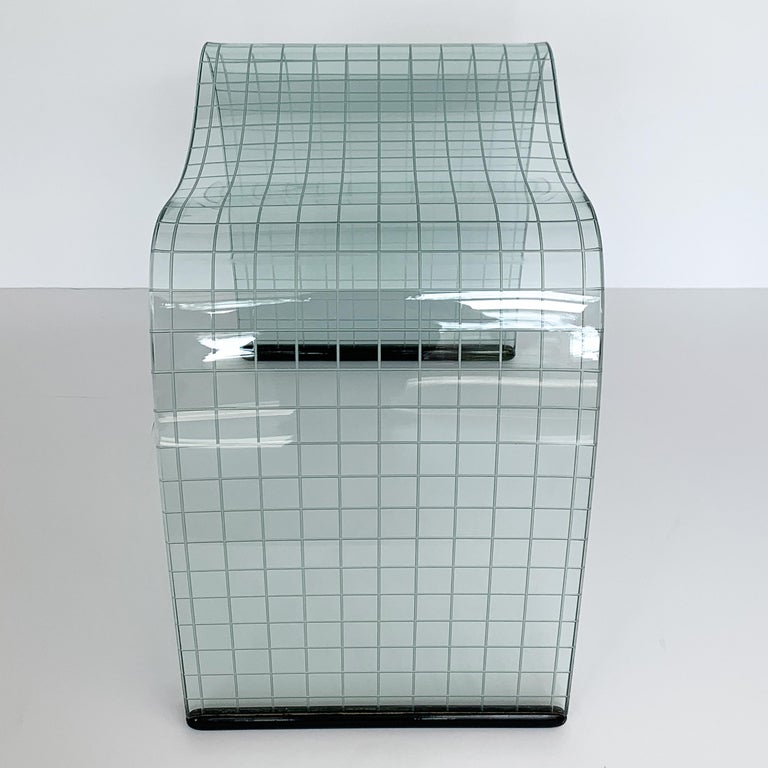 Vittorio Livi Onda Incisa Stool for Fiam at 1stDibs