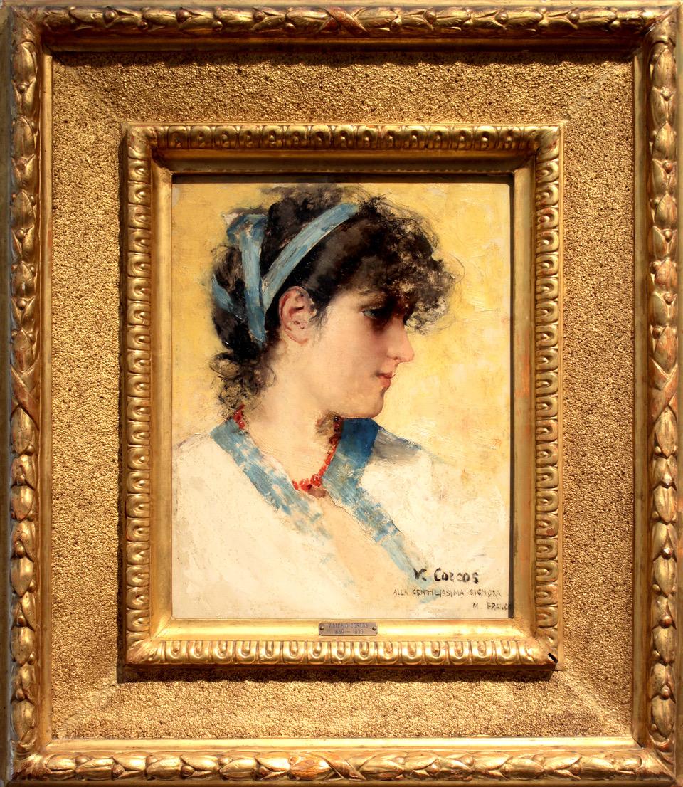 Vittorio Matteo Corcos - For Marzia’s name day For Sale at 1stDibs