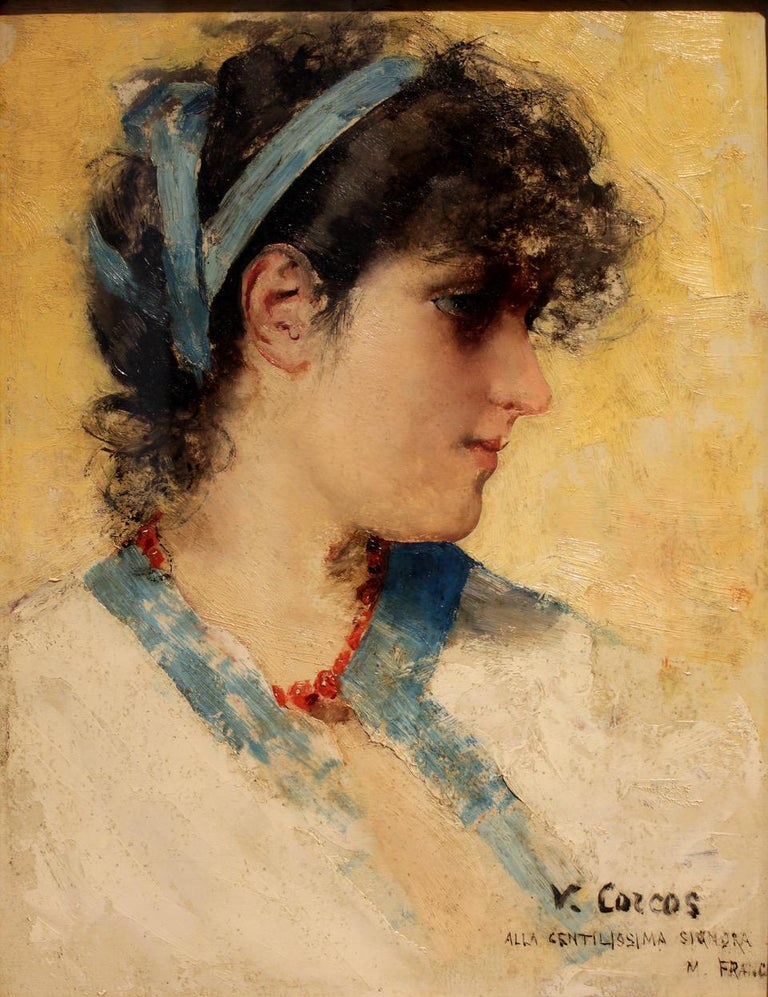 Vittorio Matteo Corcos - For Marzia’s name day For Sale at 1stDibs