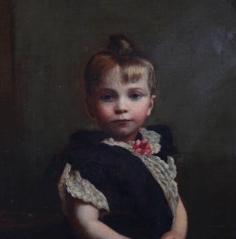 Vivian Crome - Vivian Crome (1842–c.1926) - 1888 Oil, Victorian Girl ...