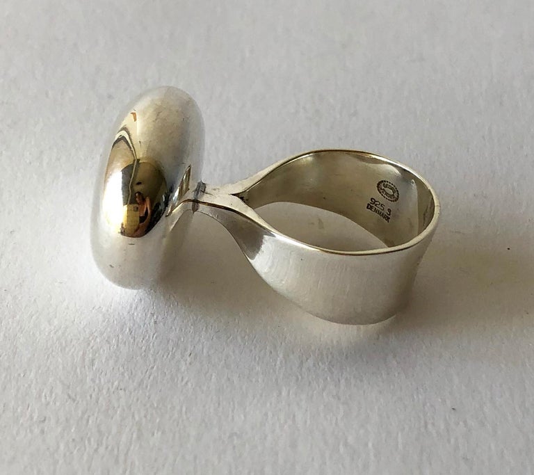 Vivianna Torun for Georg Jensen Sterling Silver Danish Modernist Ring ...