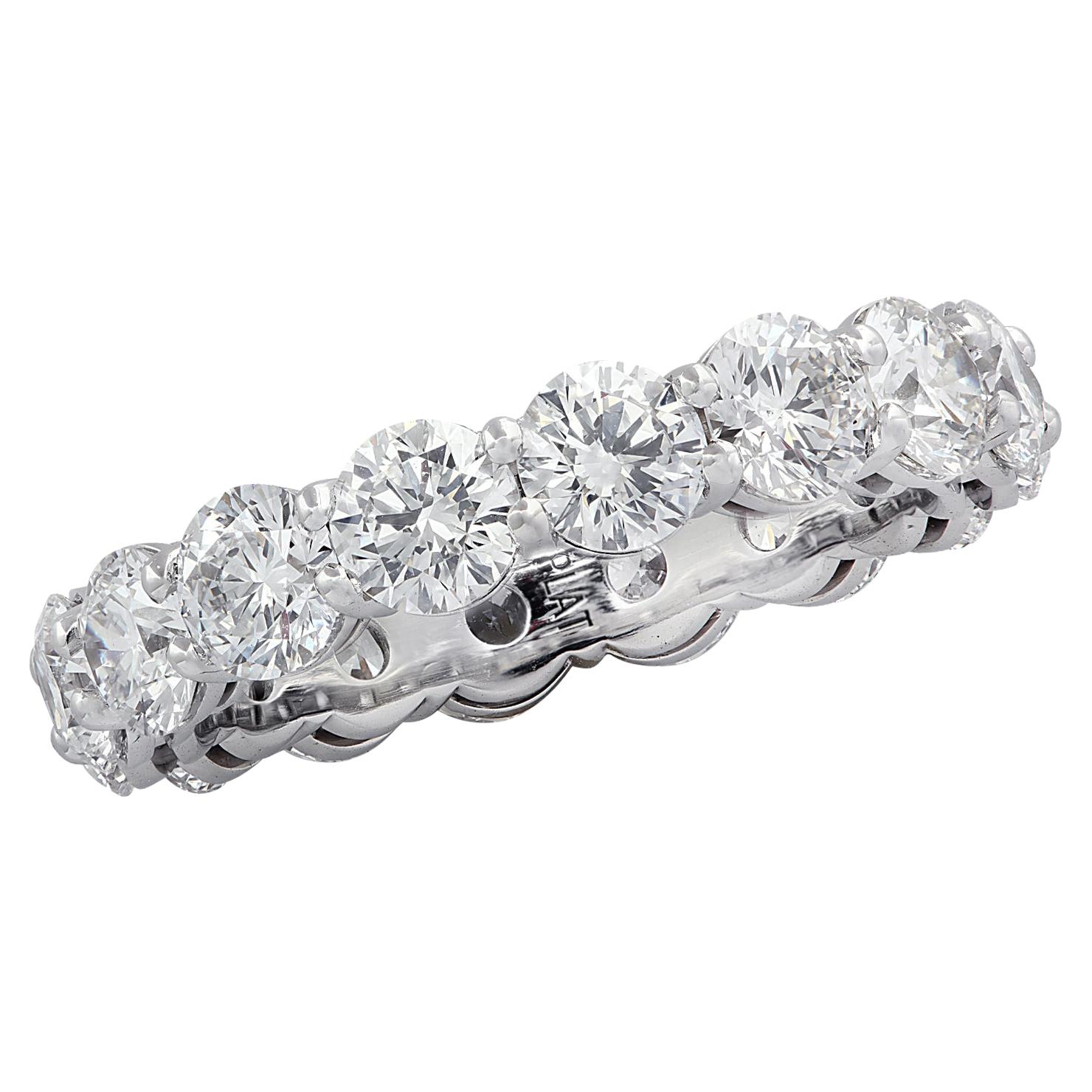 Vivid Diamonds 16.24 Carat Emerald Cut Diamond Eternity Band at 1stDibs
