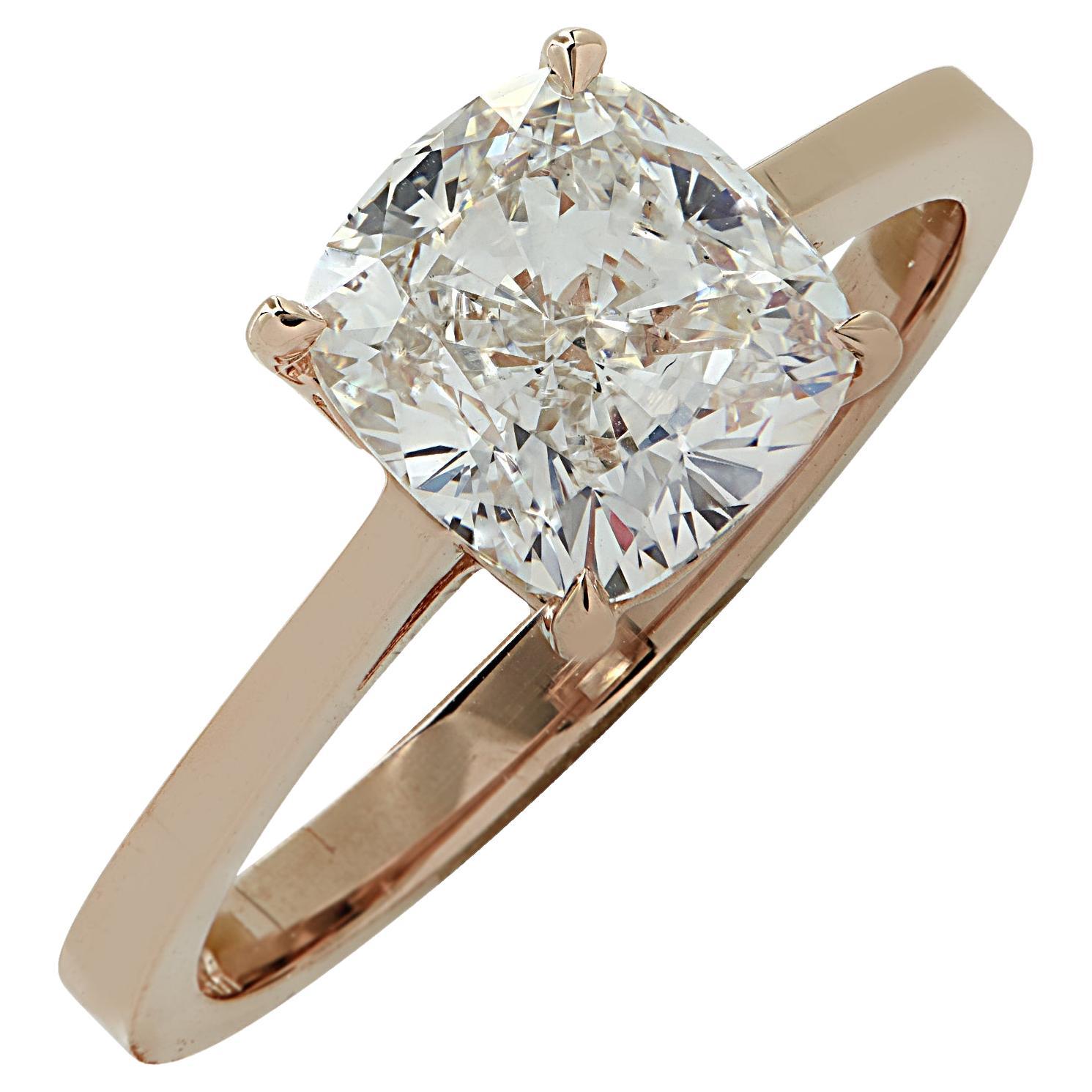 Stunning Graff GIA Cert 3.60 Carat Diamond Gold Engagement Ring at ...