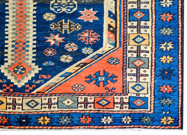 Vivid Early 20th Century Azeri Rug For Sale at 1stDibs | azeri rugs