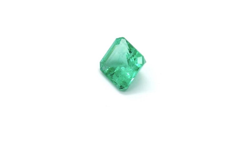 Vivid Green Square Cut Russian Emerald Ring Gem 1.56 Carat Weight For ...