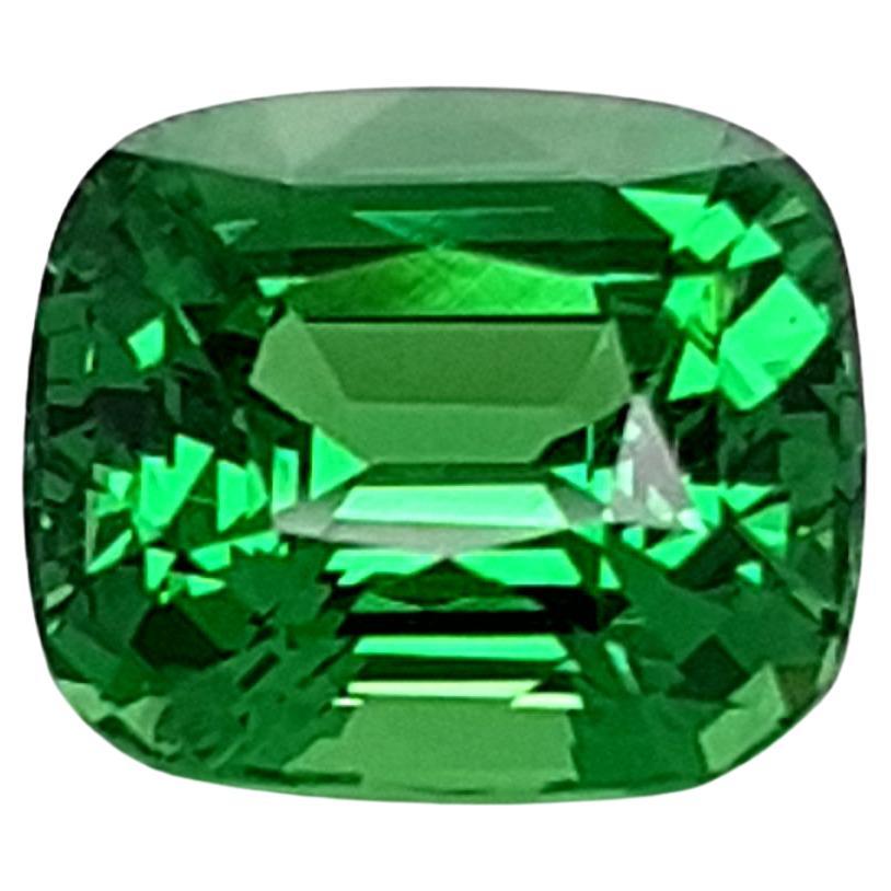 Tsavorite Ring Gem 1.96 Carat Cushion Loose Gemstone For Sale at 1stDibs