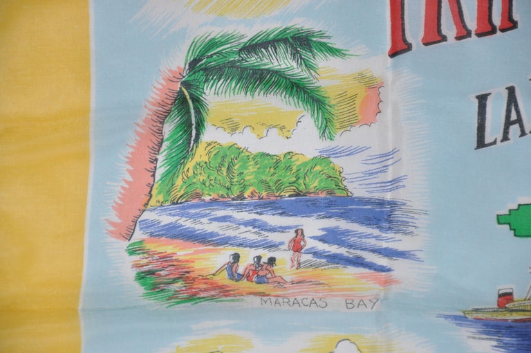 "Vivid Souvenir of Trinidad and Tobago" Scarf For Sale at 1stDibs