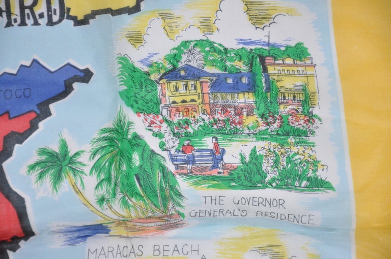 "Vivid Souvenir of Trinidad and Tobago" Scarf For Sale at 1stDibs