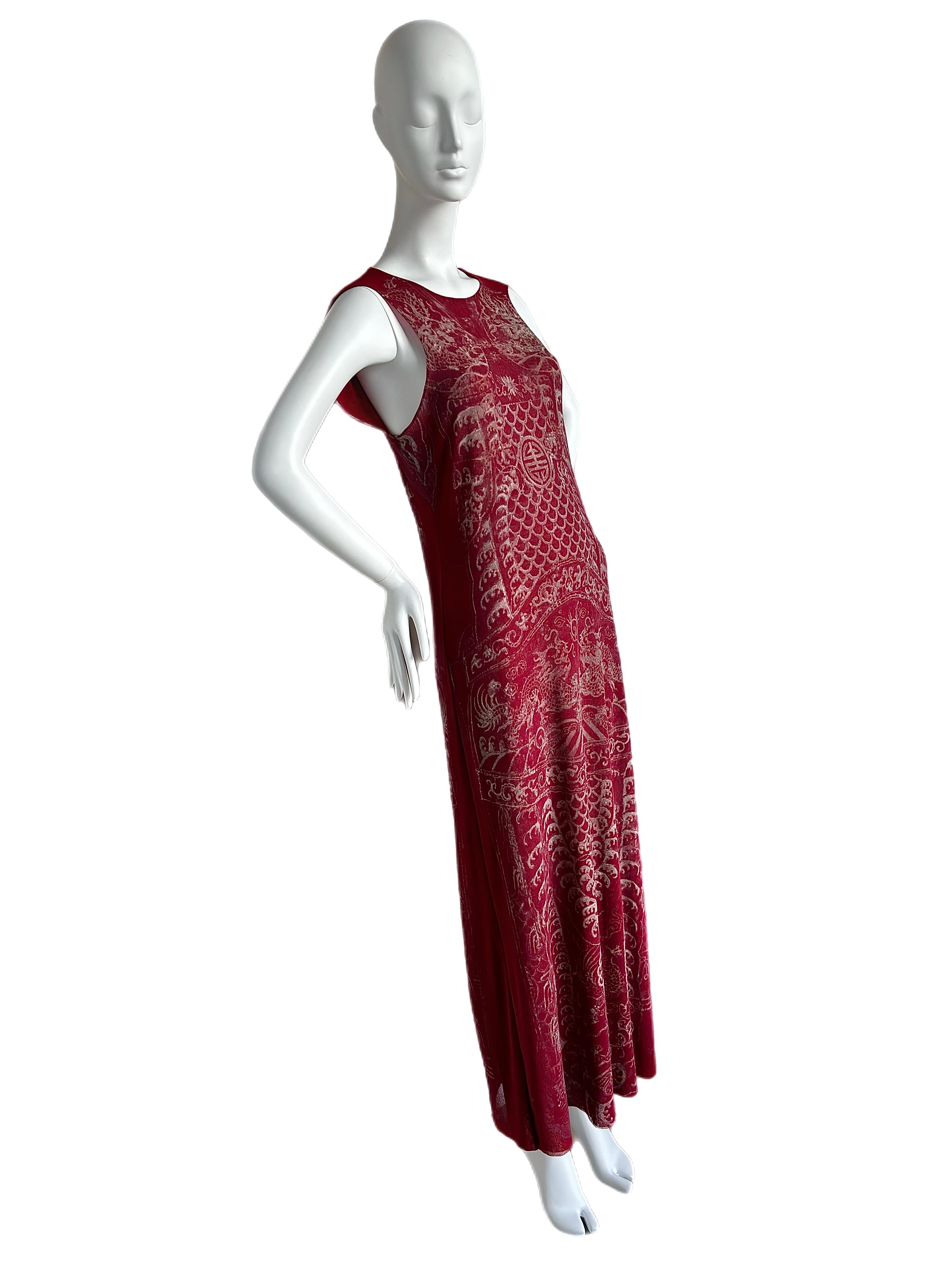VIVIENNE TAM 1999 Vintage Runway Maxi Long Dress For Sale at 1stDibs