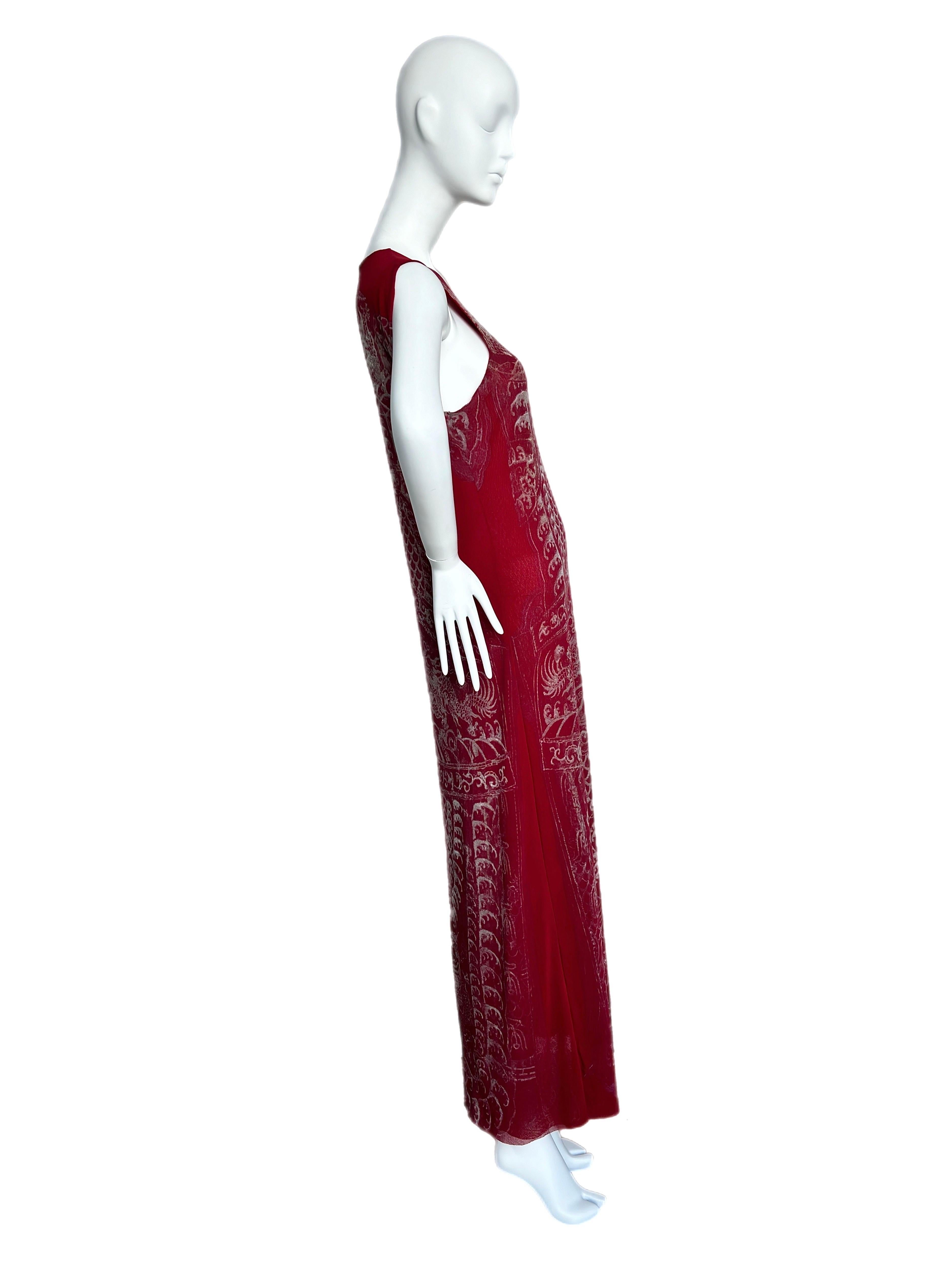 VIVIENNE TAM 1999 Vintage Runway Maxi Long Dress For Sale at 1stDibs