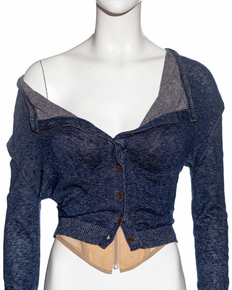 Vivienne Westwood 'Big Boobs' cardigan corset, fw 2008 For Sale at 1stDibs