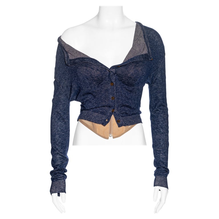 Vivienne Westwood 'Big Boobs' cardigan corset, fw 2008 For Sale at 1stDibs