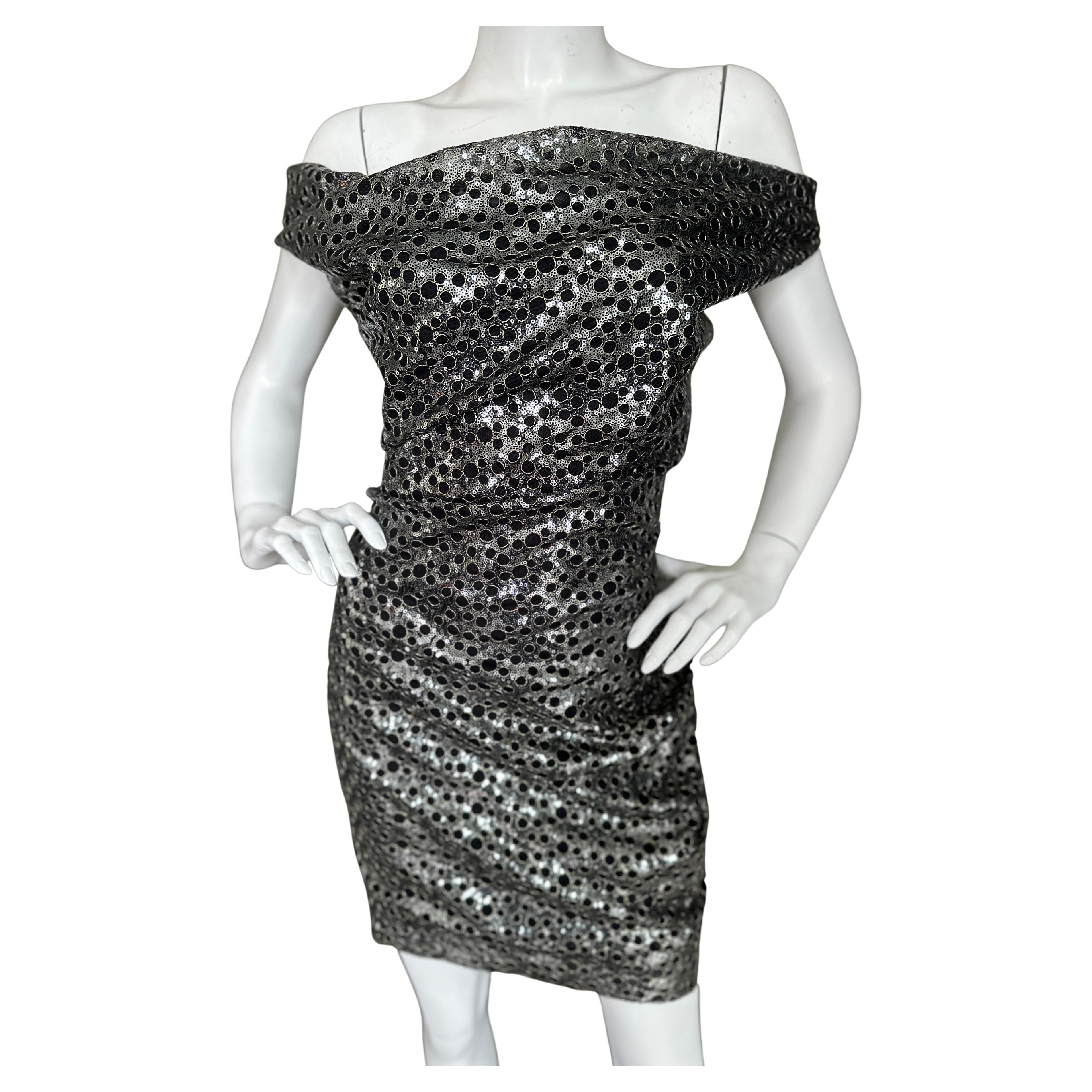 Halston 1970's disco era sexy sequin jumpsuit with belt at 1stDibs ...