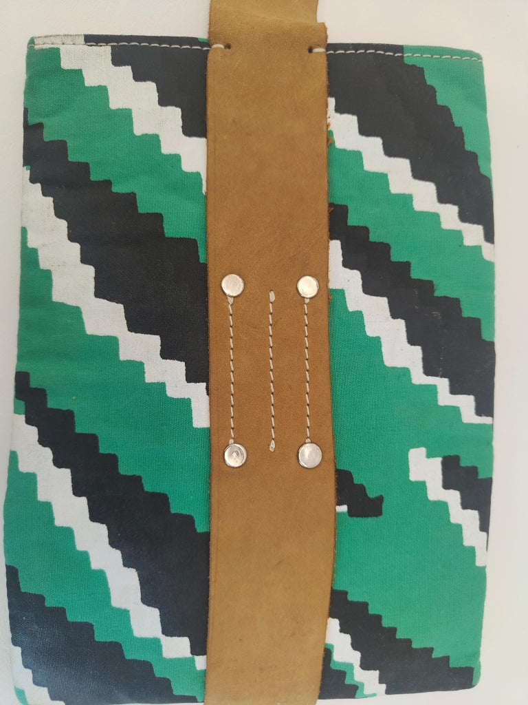 Vivienne Westwood multicoloured leather textile clutch For Sale at 1stDibs