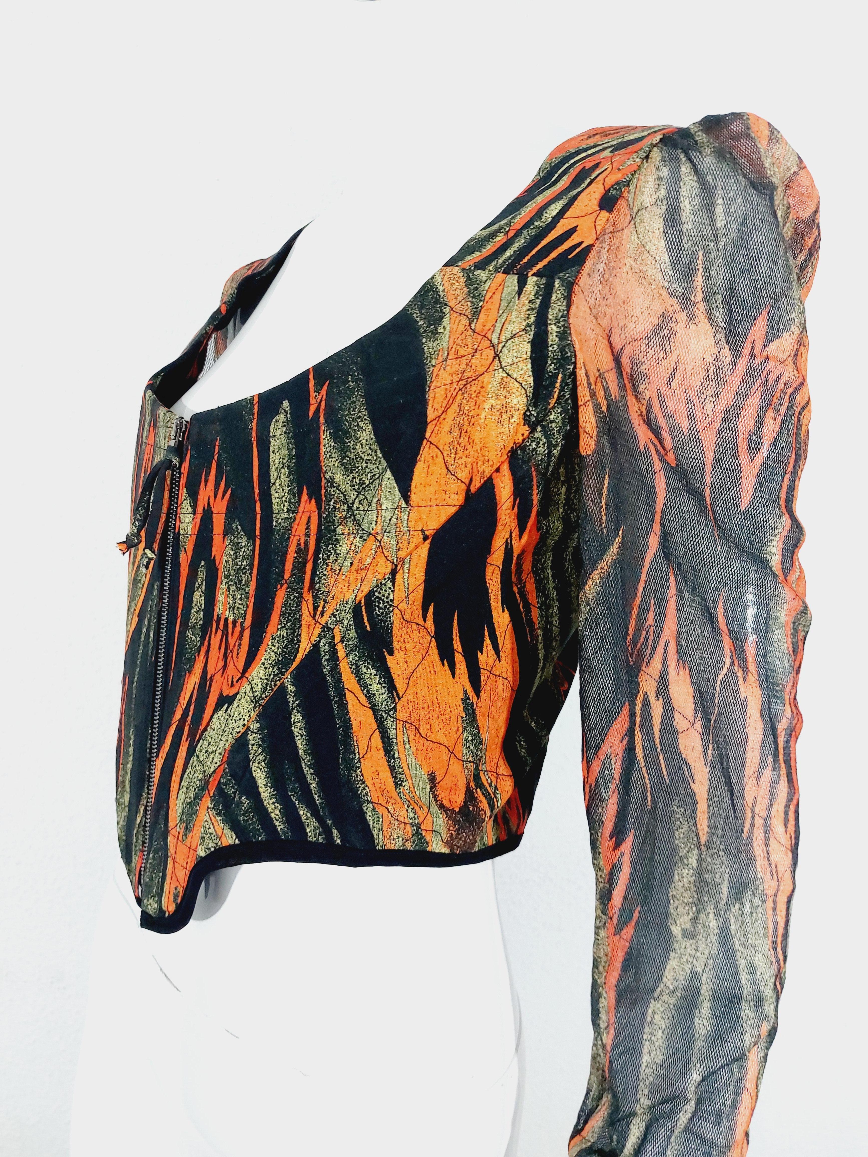 Vivienne Westwood Portrait Flame Mesh Sleeves Euphoria Barbie Ferreira ...