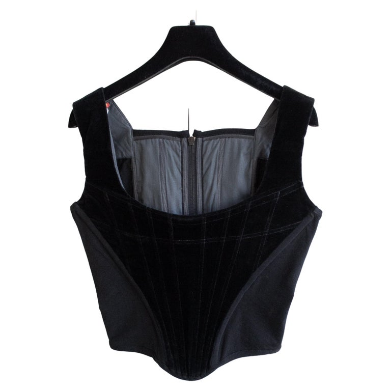 Vivienne Westwood Red Label Vintage 1990 Schwarzes Korsett-Oberteil aus ...