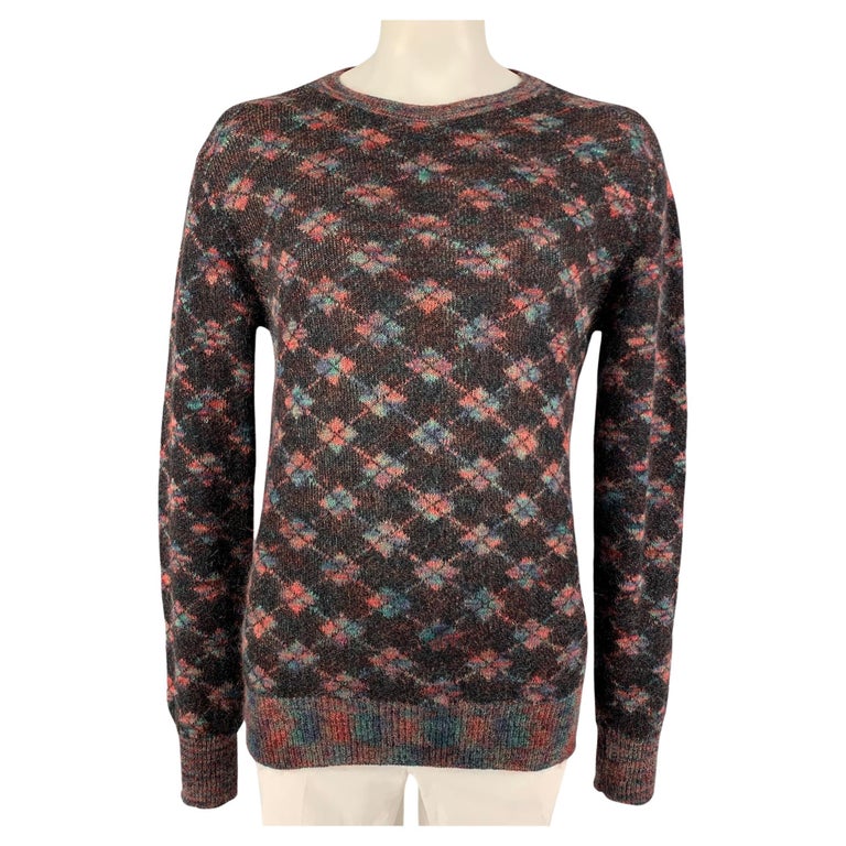 VIVIENNE WESTWOOD Size L/XL Brown Multi-Color Knit Wool Mohair Sweater ...