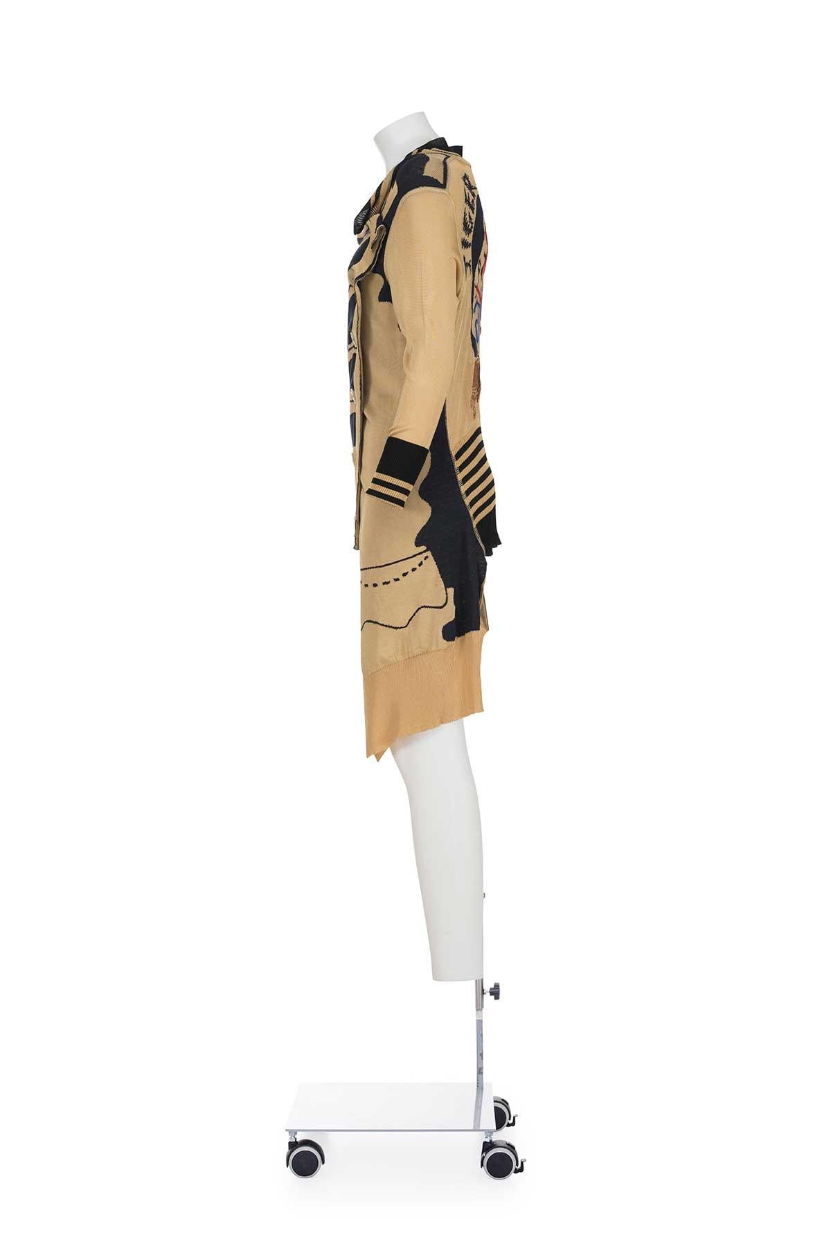 VIVIENNE WESTWOOD SS 05 Iconic and Rare Trompe l'Oeil Jacquard Cardigan ...