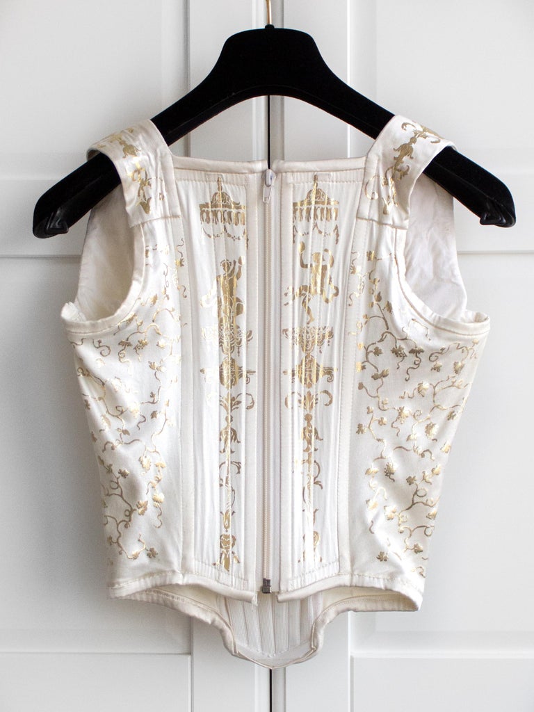 Vivienne Westwood Vintage H/W 1991 Weißgold Boulle Satin 90er Jahre ...