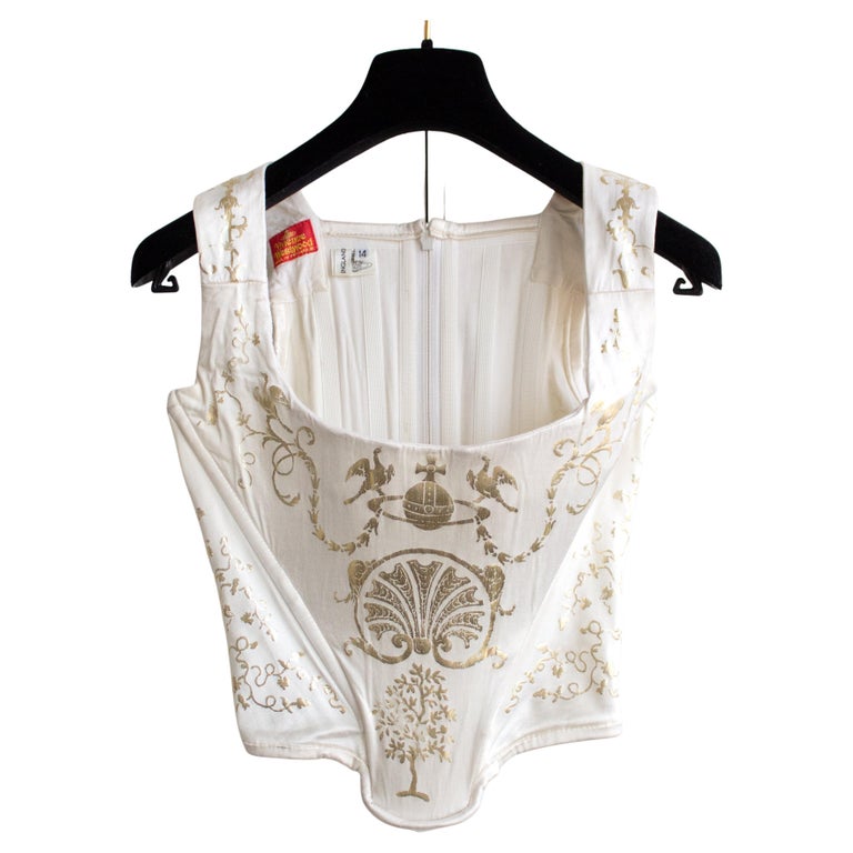 Vivienne Westwood Vintage H/W 1991 Weißgold Boulle Satin 90er Jahre ...
