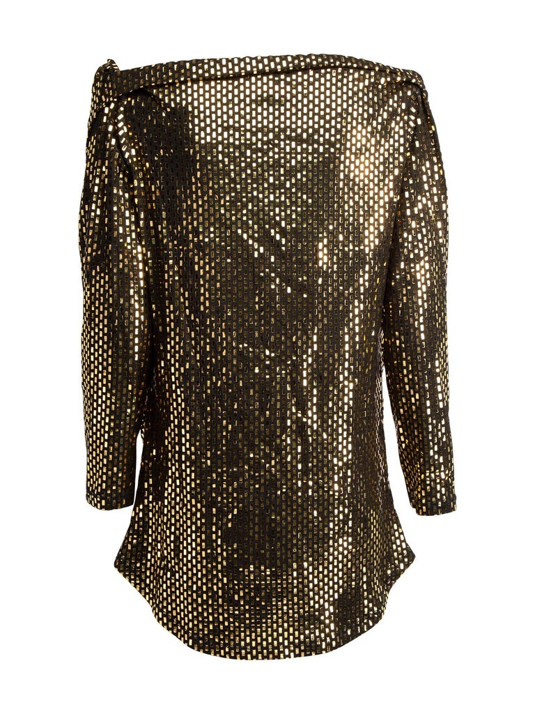 Vivienne Westwood Women's Cowl Neck Amber Top For Sale at 1stDibs