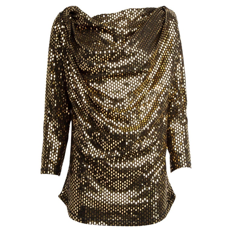 Vivienne Westwood Women's Cowl Neck Amber Top For Sale at 1stDibs