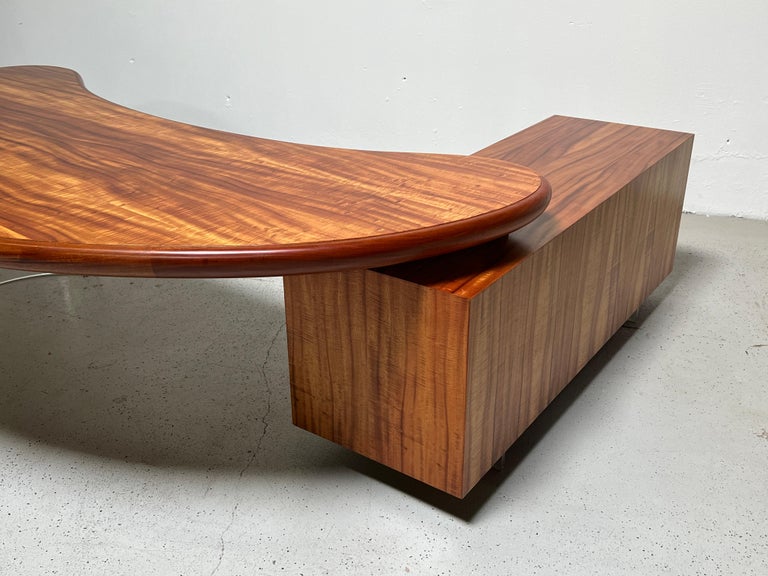 Vladimir Kagan Boomerang Desk and Return For Sale at 1stDibs