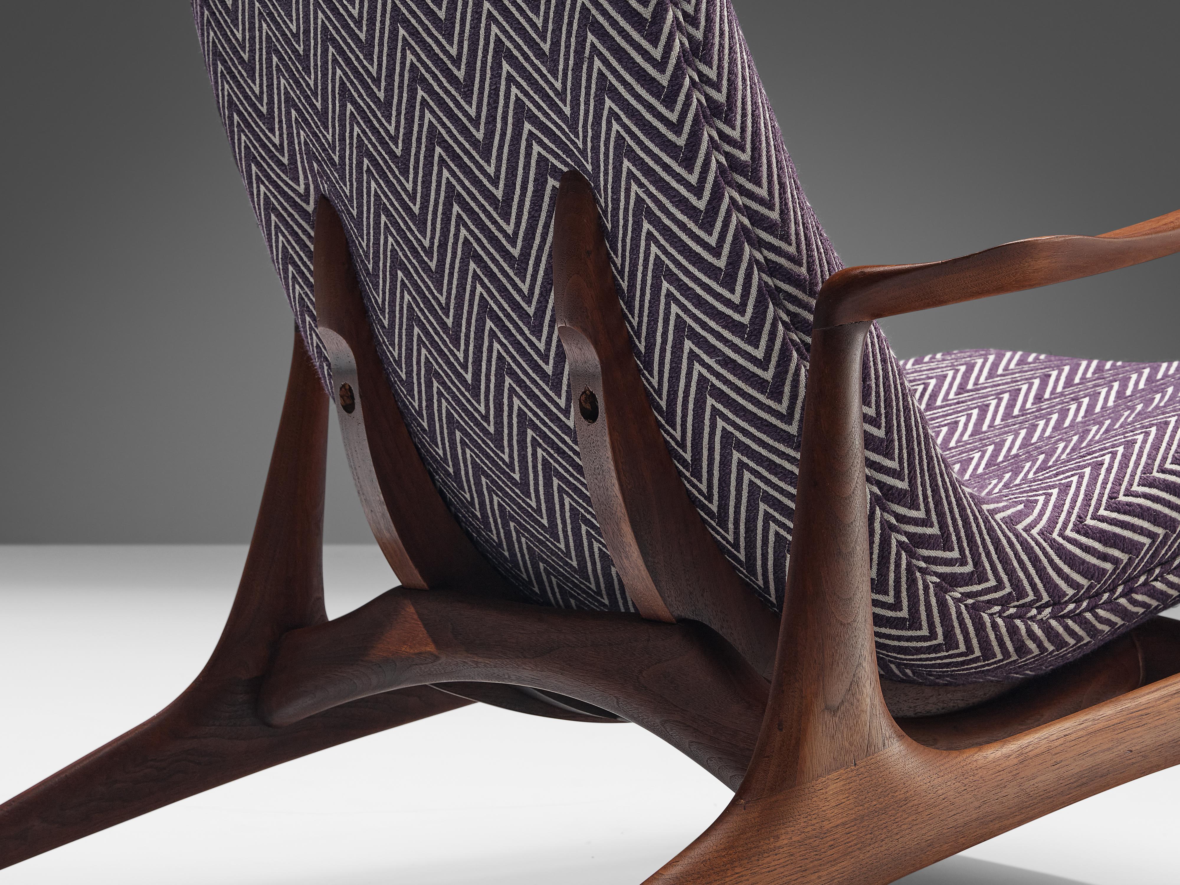 Vladimir Kagan for Dreyfuss ‘Multi-Position Reclining’ Chair in Teak ...