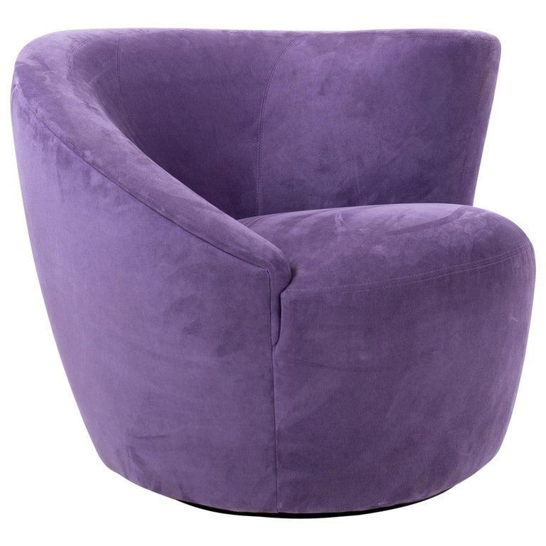 Weiman Midcentury Purple Nautilus Chair at 1stDibs
