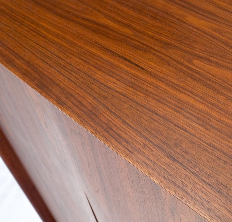 Vladimir Kagan Walnut Dresser Two Door Cabinet Chifforobe on Slayed ...