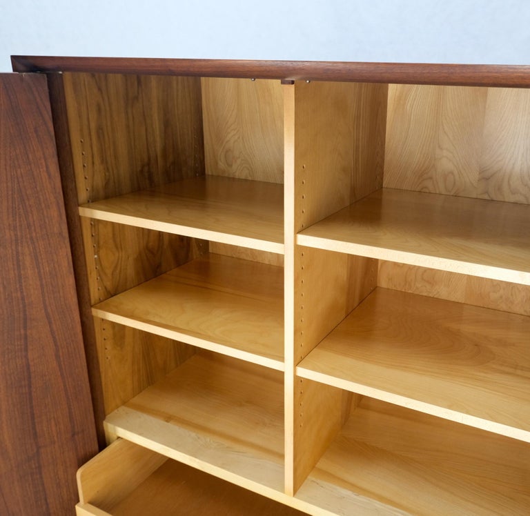 Vladimir Kagan Walnut Dresser Two Door Cabinet Chifforobe on Slayed ...