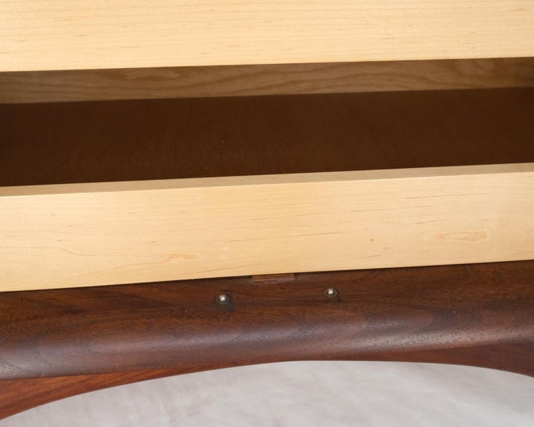 Vladimir Kagan Walnut Dresser Two Door Cabinet Chifforobe on Slayed ...